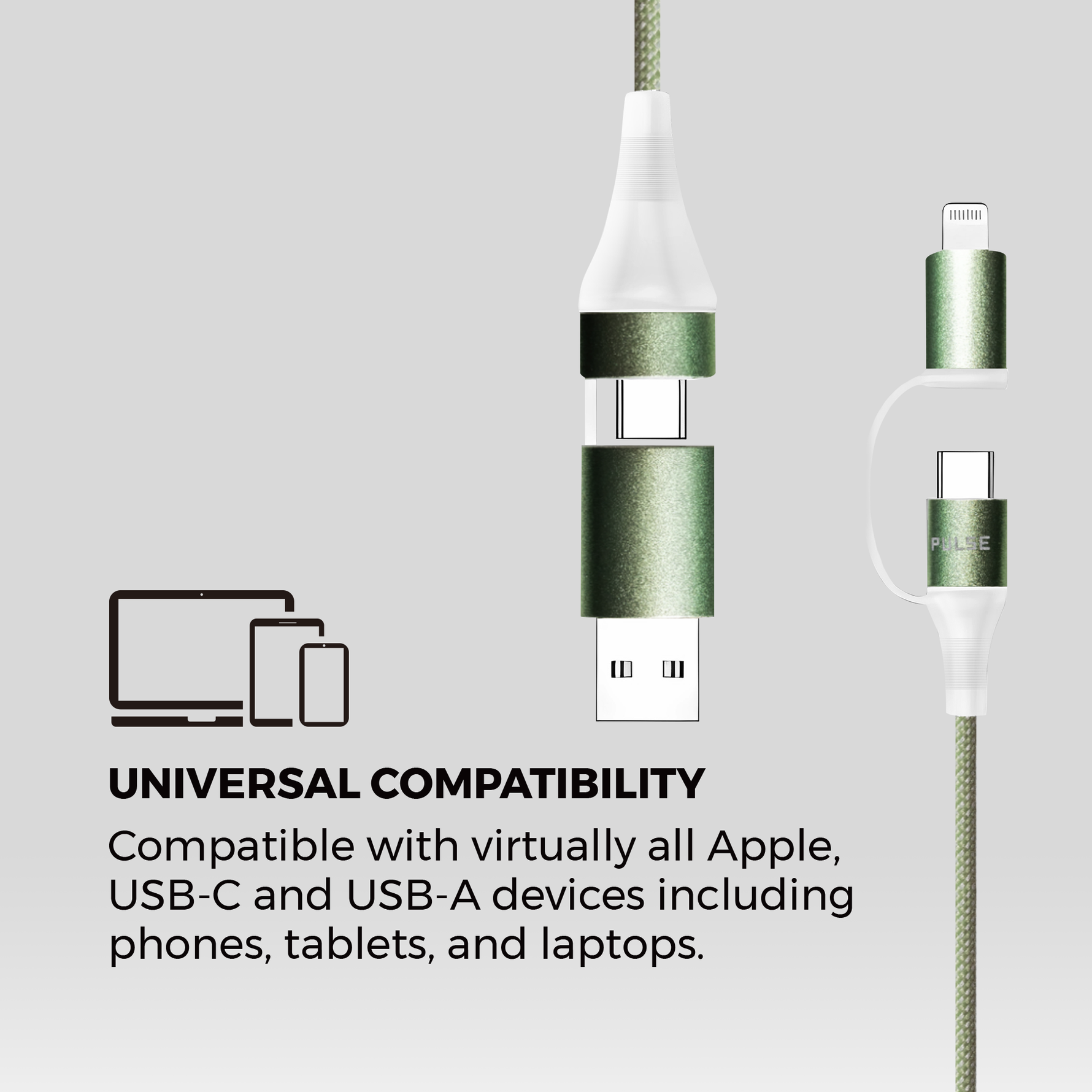 Super Pack - 4-in-1 Universal Fast Charging Cables | Pulse Charge