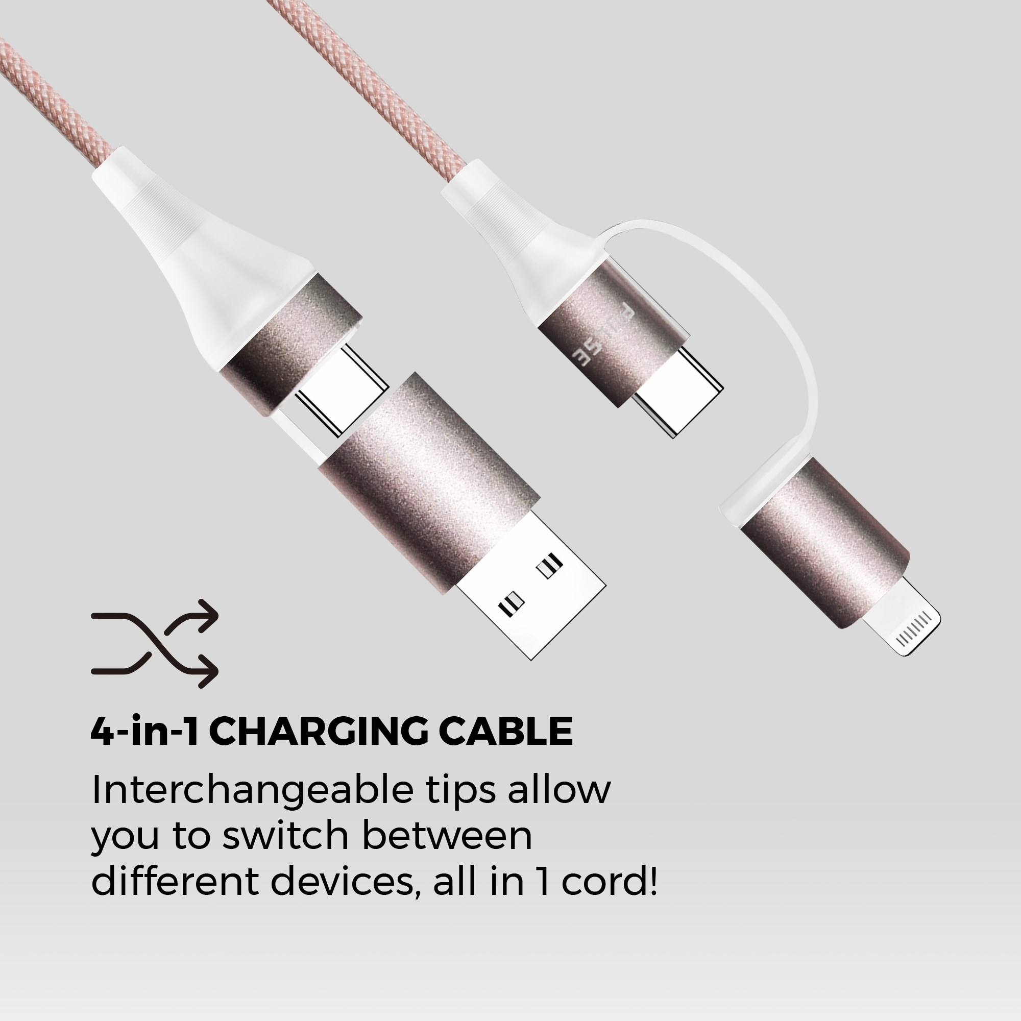 Super Pack - 4-in-1 Universal Fast Charging Cables | Pulse Charge