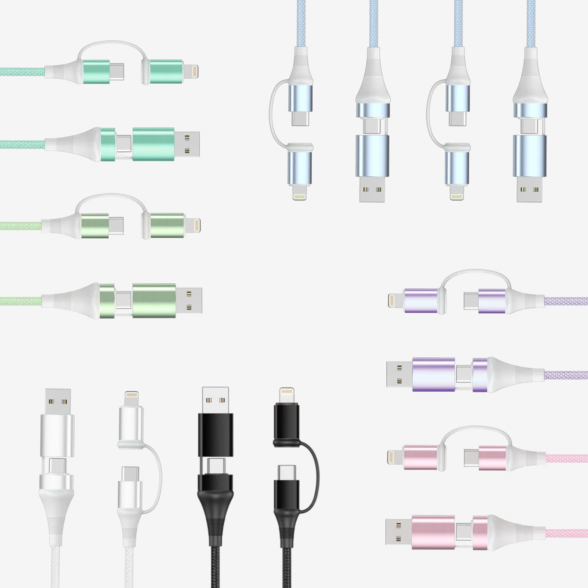 Super Pack - 4-in-1 Universal Fast Charging Cables | Pulse Charge