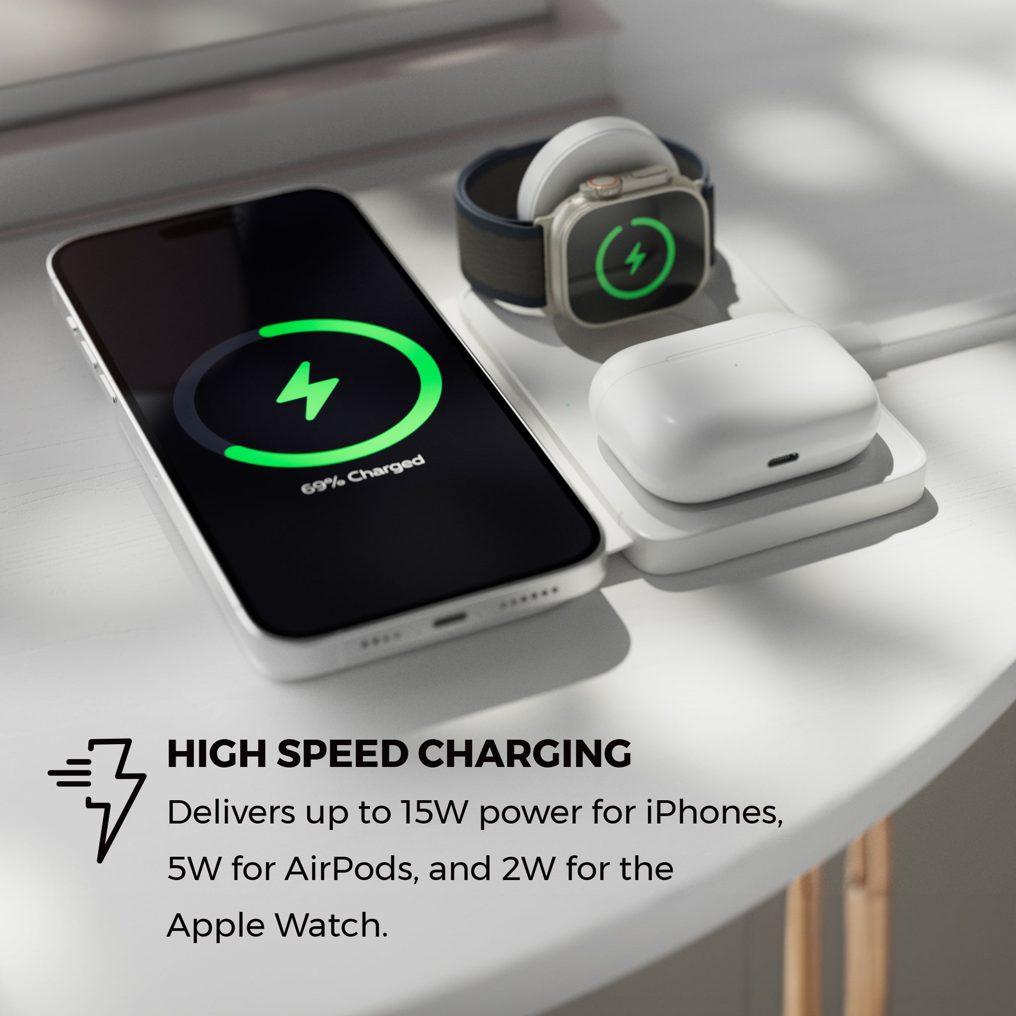 Family Pack - Apollo 3-in-1 Apple Chargers | Power iPhone, AirPods ...