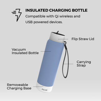 HydroPower Insulated Wireless Charging Bottle | Pulse Charge