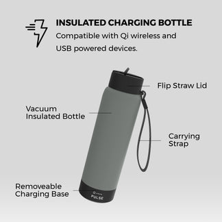 HydroPower Insulated Wireless Charging Bottle | Pulse Charge